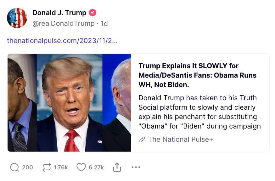 Chaos Candidate Trump’s Truth Social Rants in the Past 48 Hours ...