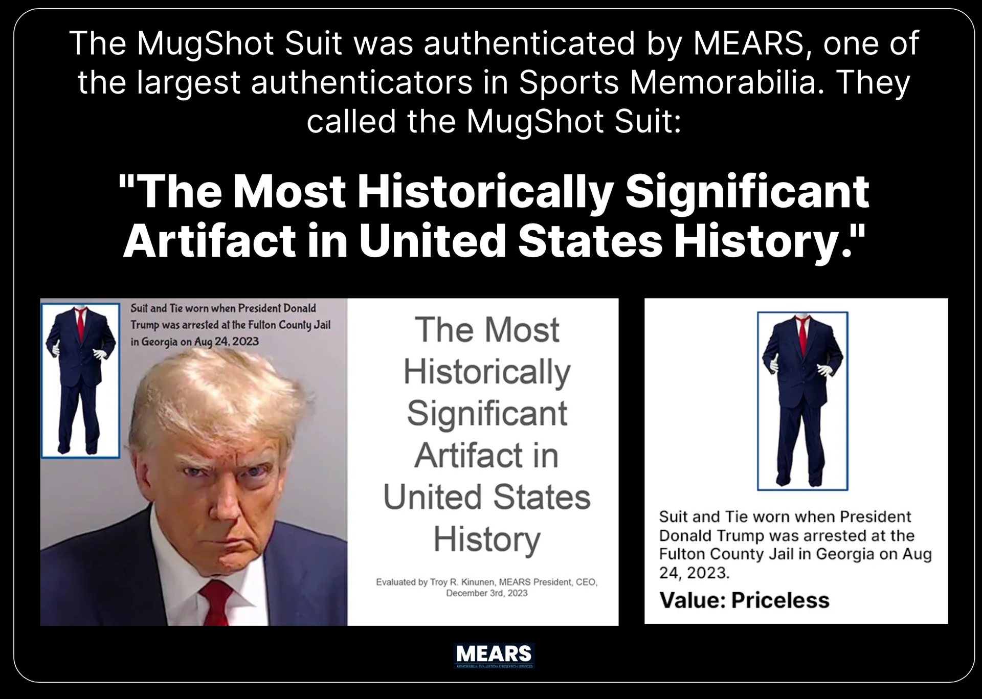 Trump Launches Arrest-Worn Suit and "Mugshot Edition" Trading Cards ...