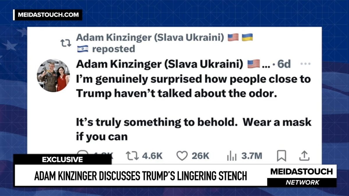 Kinzinger Says Trump Exudes the Fragrance of Blended Arm Pits, Ketchup ...