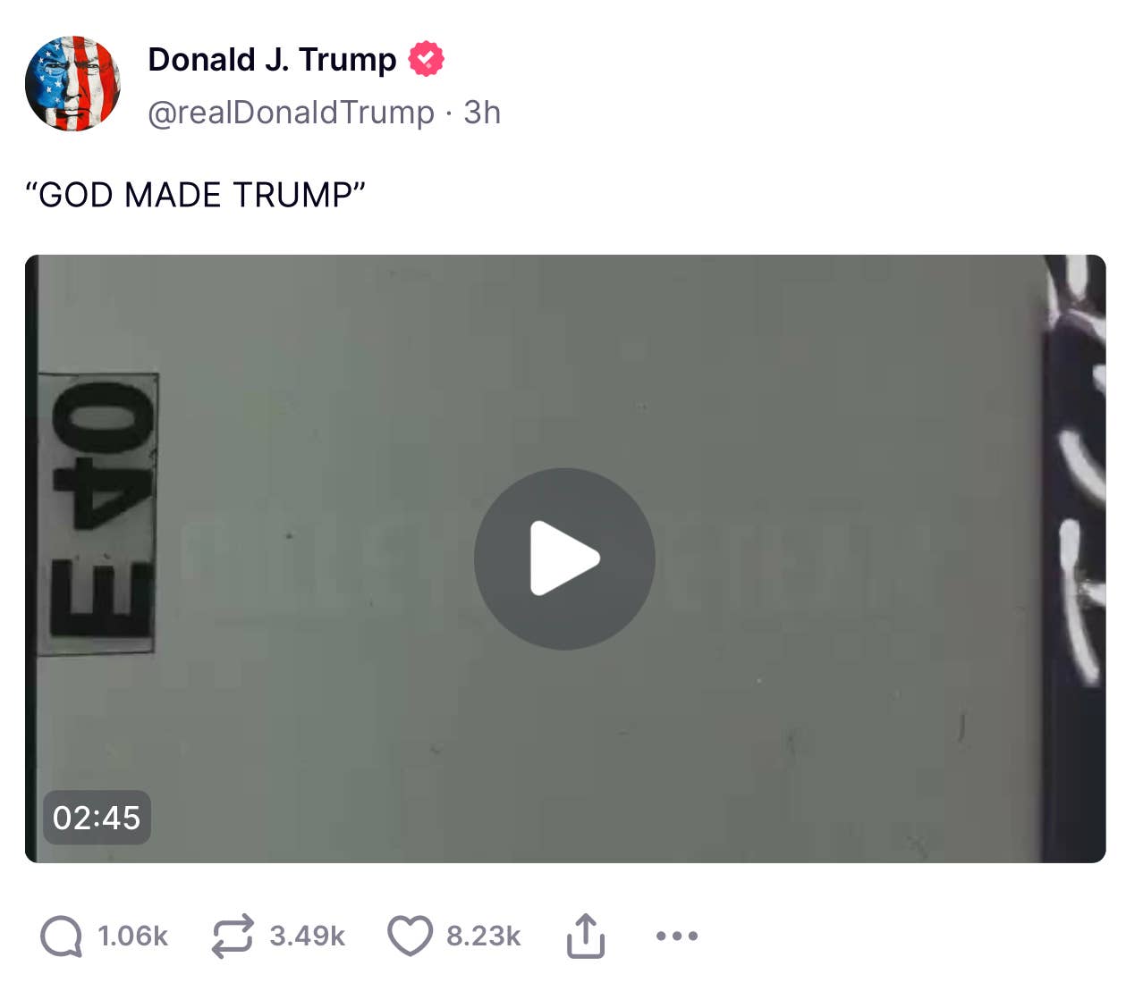 Trump Posts Video Calling Himself a God-Given “Caretaker“ and “Shepherd ...