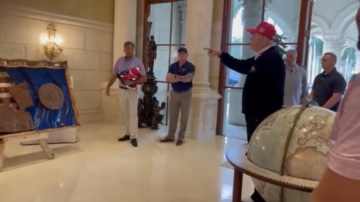 Trump Watches as American Flag Is Wadded Up and Set Aside - MeidasTouch ...