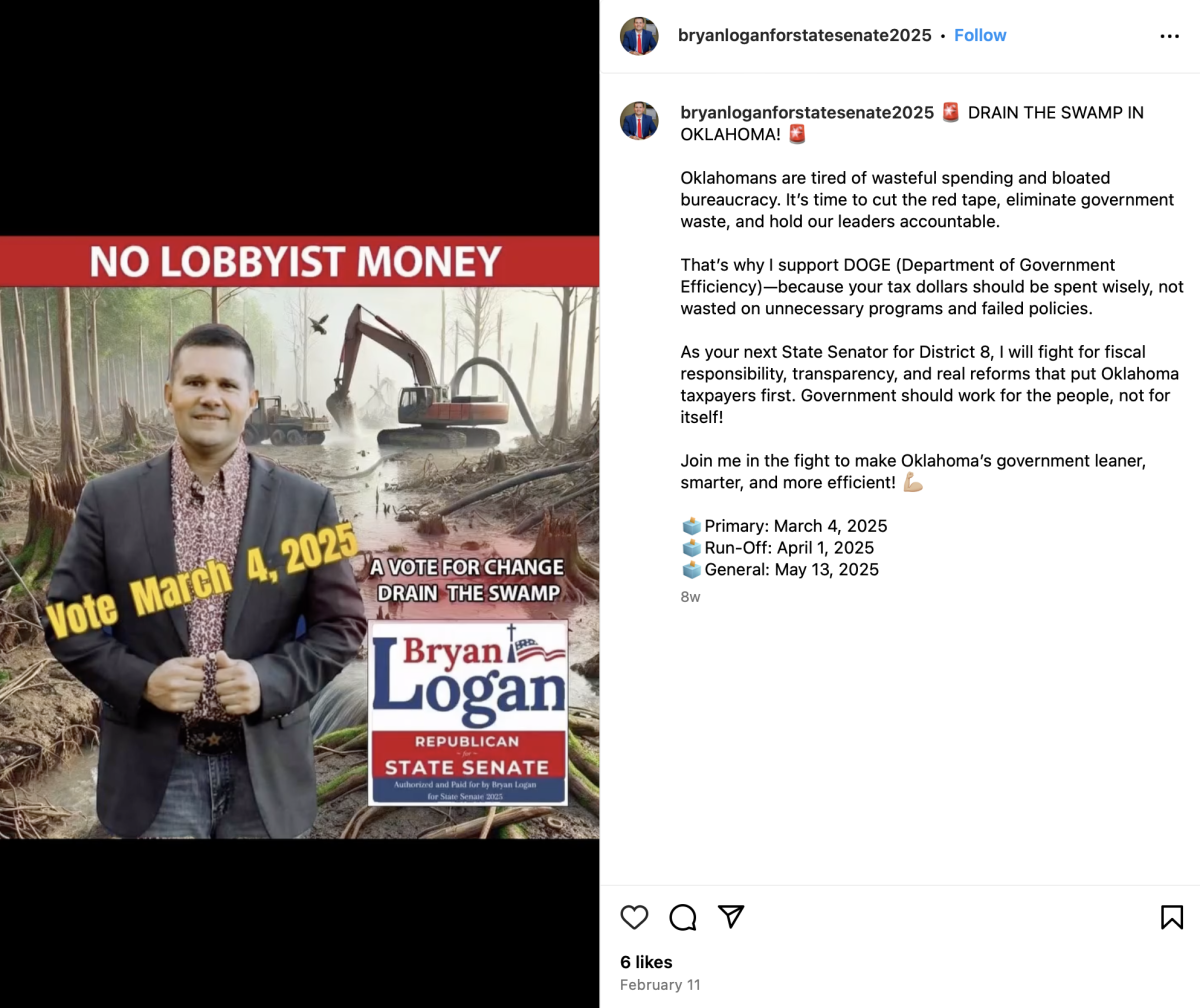 Oklahoma Republican Bryan Logan Backs Controversial DOGE Plan in State ...