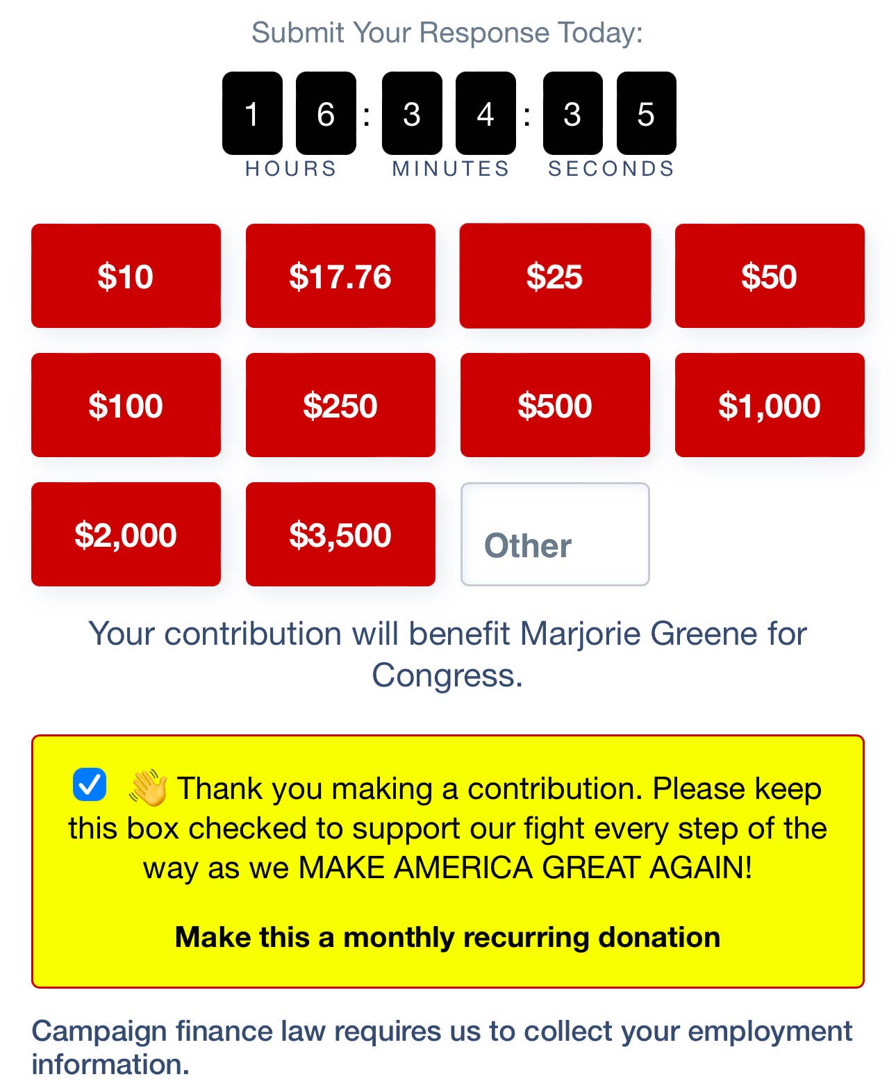 Marjorie Taylor Greene Teases Senate Run, Suggests $3,500 Monthly ...