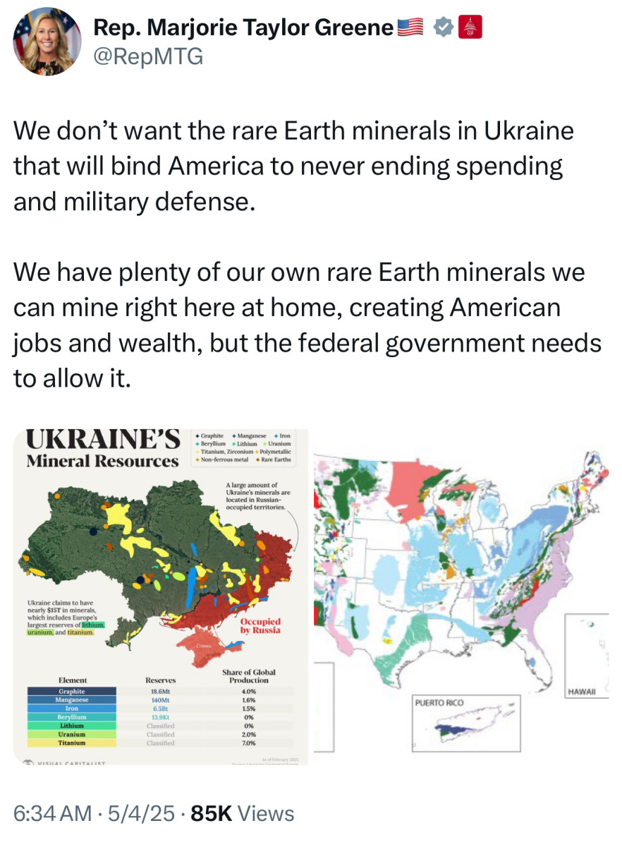 Marjorie Taylor Greene Blasts Trump’s Ukraine Mineral Deal ...