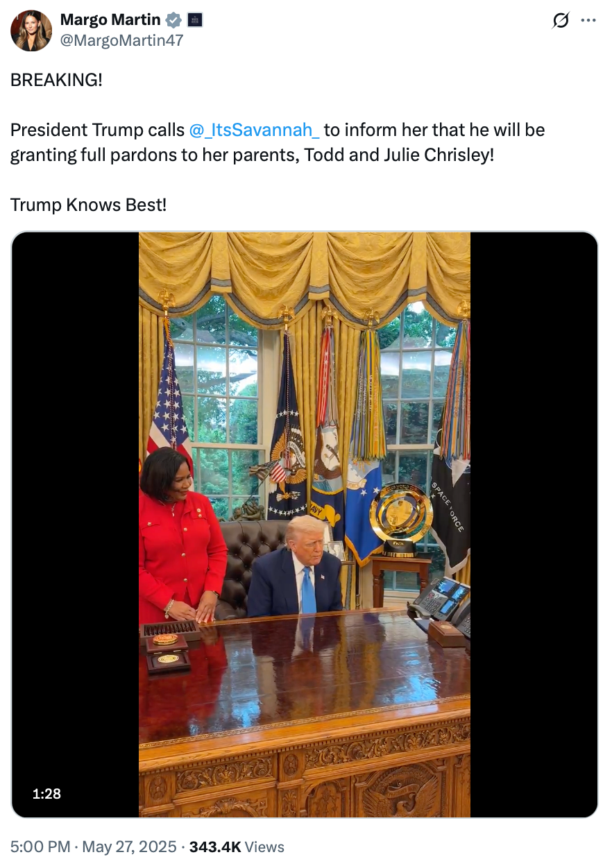 Trump Pardons Reality Stars Todd and Julie Chrisley Indicted by His Own ...