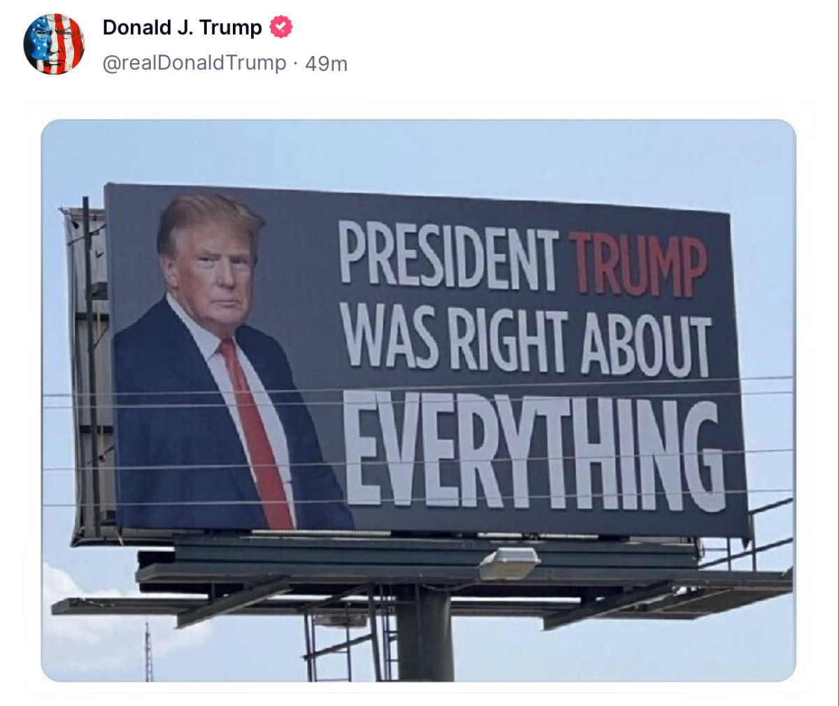 Trump Declares Divine Mission and Infallibility in Meme Posts ...