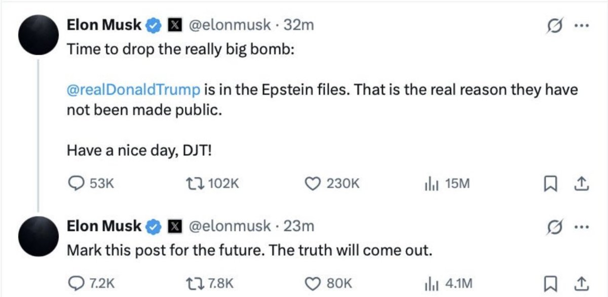 Elon Musk Mocks Trump’s White House Epstein Files Cover-Up - MeidasTouch News