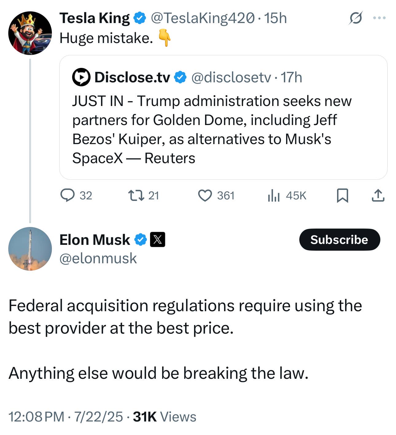 Musk Warns Trump's Retaliation "Breaking the Law" - MeidasTouch News