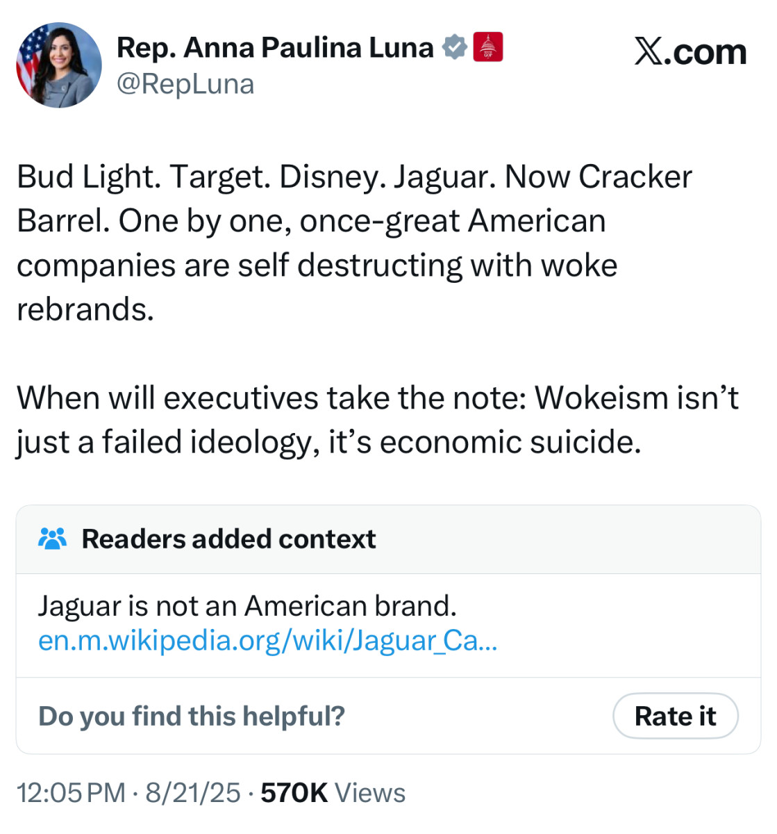 Anna Paulina Luna Blunders Trying to Join MAGA Cracker Barrel Attack - MeidasTouch News