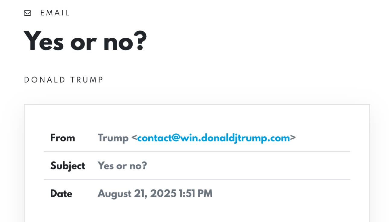 Trump Fundraising Email Threatens to Deploy Troops In More Cities ...