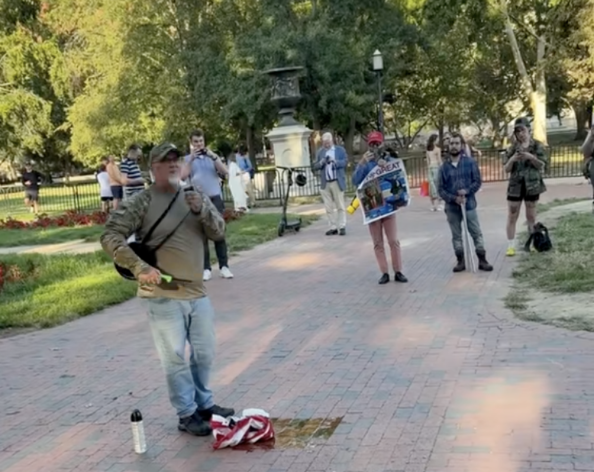 Combat Veteran Arrested in Front of White House After Burning American ...
