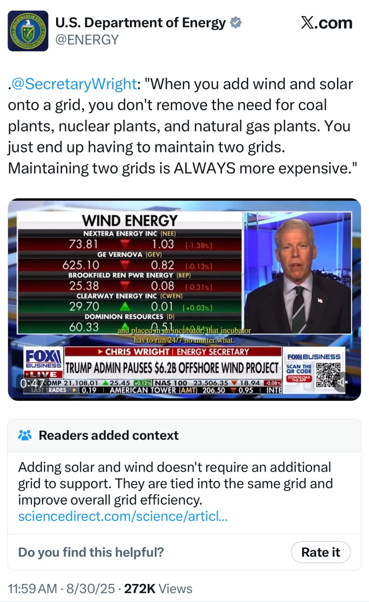 Trump’s Energy Secretary Zapped by Community Note - MeidasTouch News