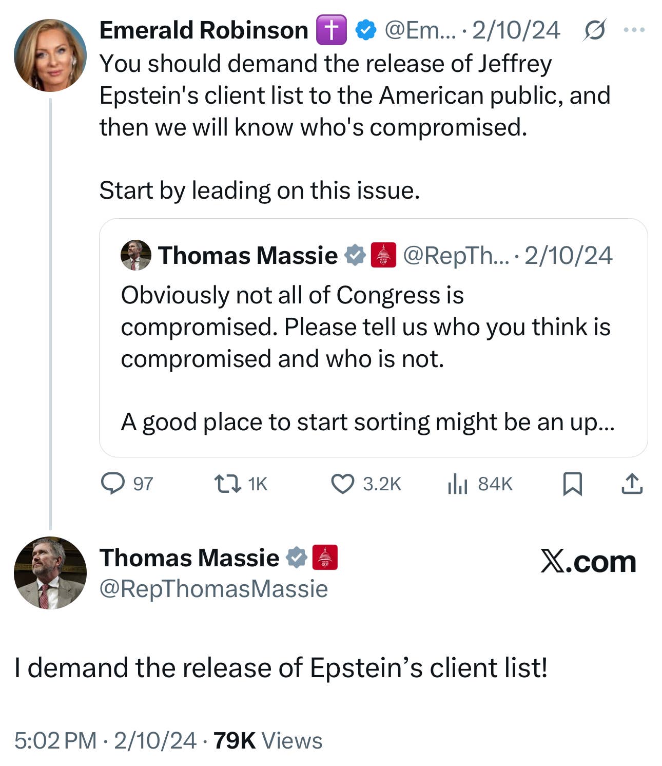 Community Notes Flag Trump Advisor’s Attacks Against Thomas Massie ...
