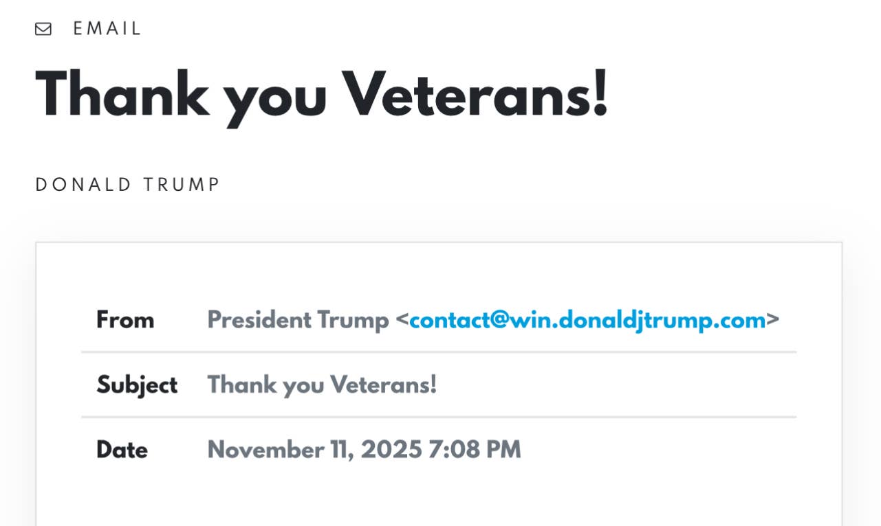 Trump Turned Veterans Day Into a Fundraising Opportunity - MeidasTouch News