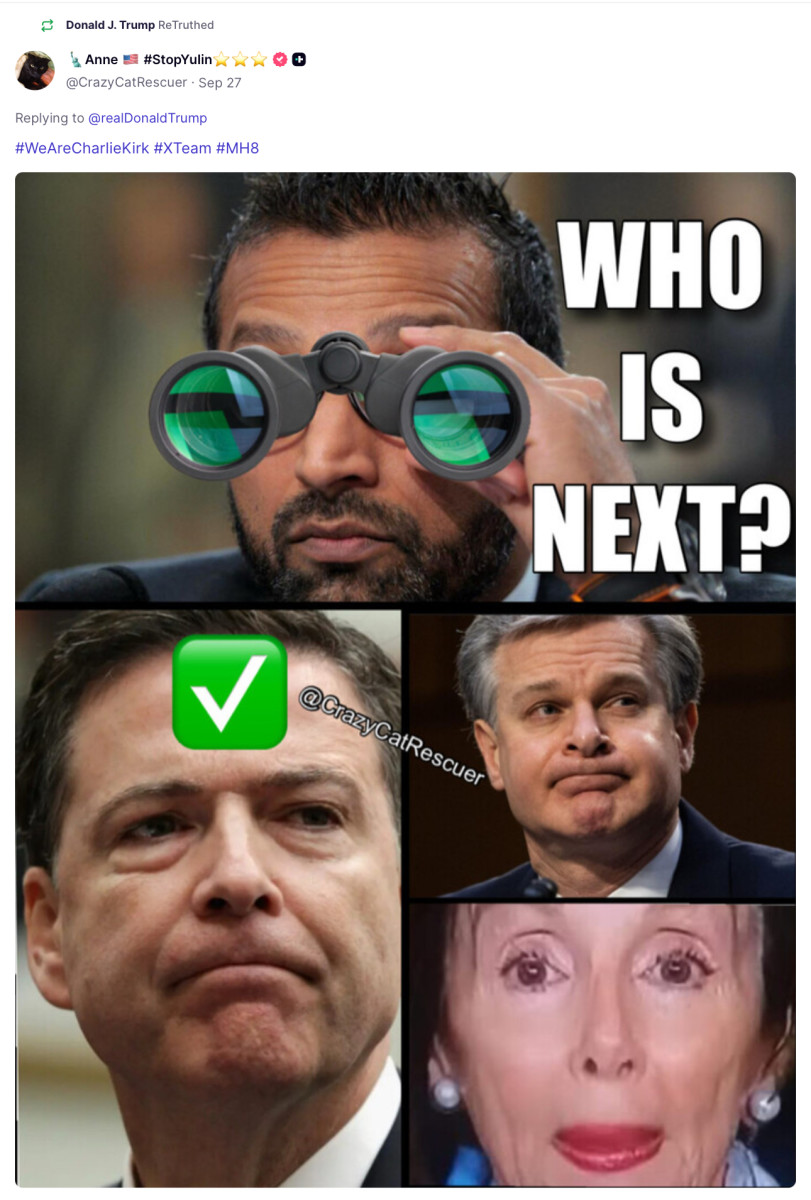 Trump Boosts Meme Yelling at Pam Bondi to Arrest Opponents ...