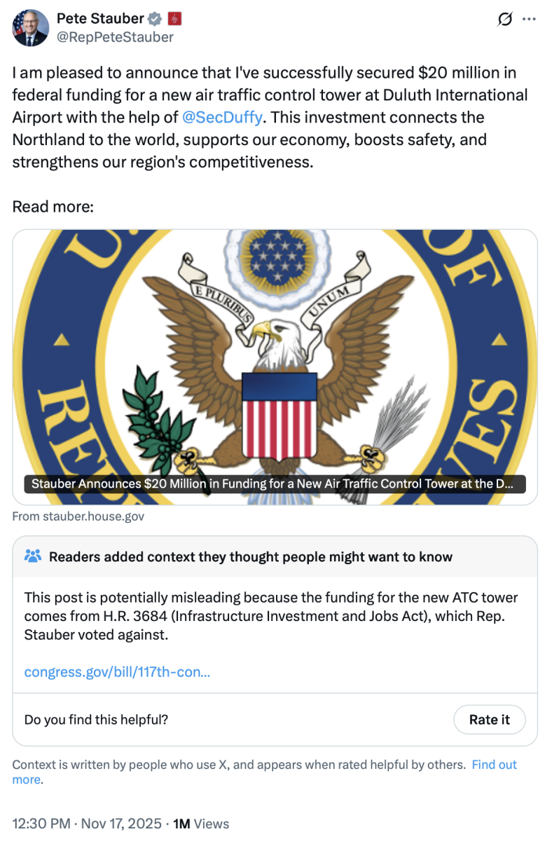 Minnesota GOP Representative Takes Credit for Air Traffic Fund He Voted ...