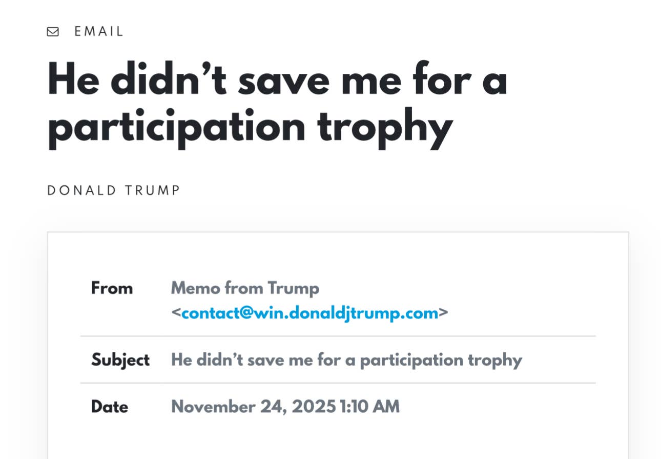 Trump Says Your Donations Will Help Him 'Earn' a Place in Heaven ...