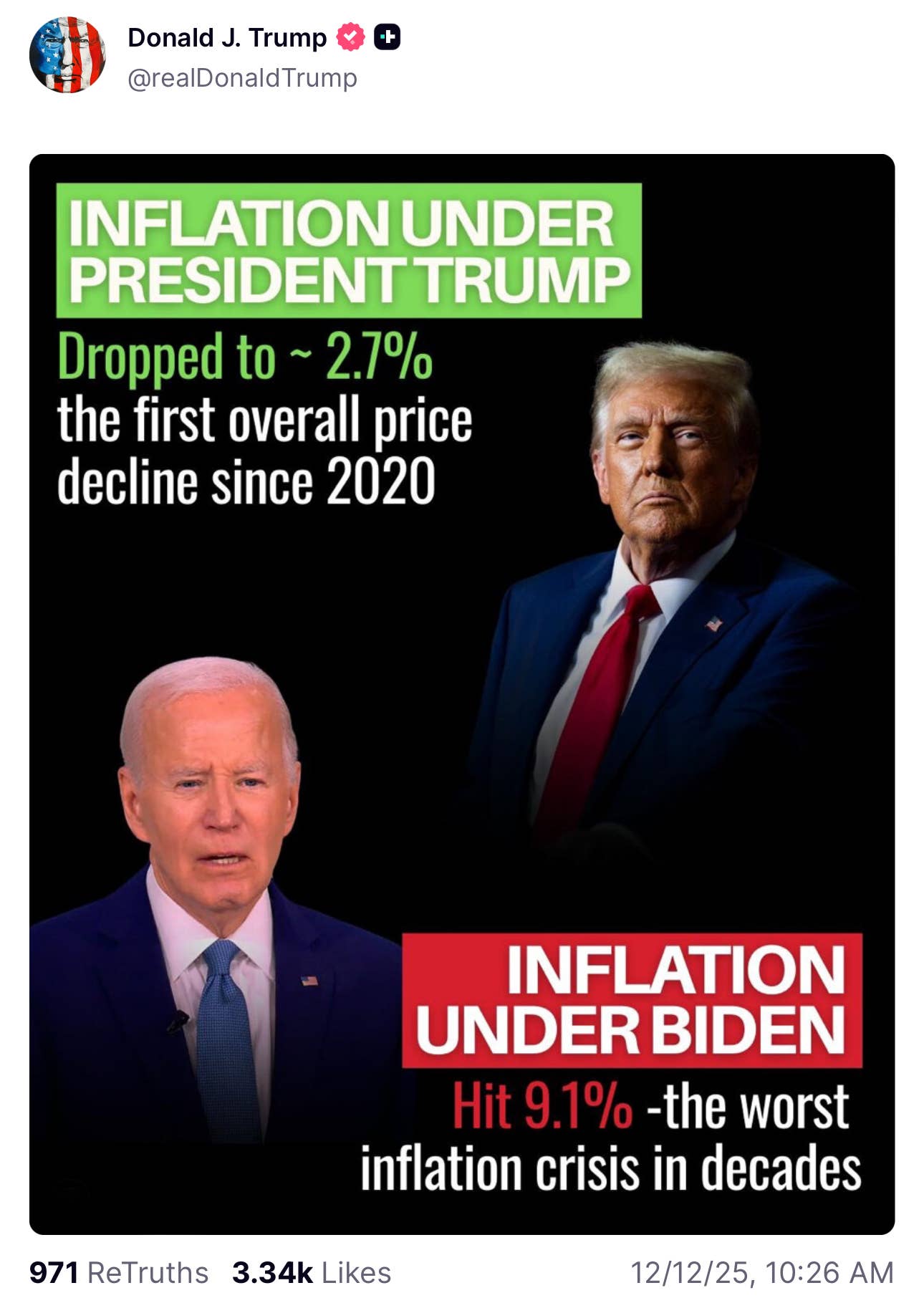 Trump Posts Conflicting Inflation Memes On Truth Social - MeidasTouch News