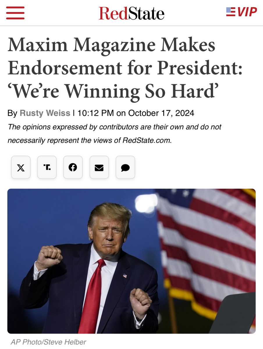 Maxim Magazine Endorsed Trump. It's Owned by a Trump Donor ...