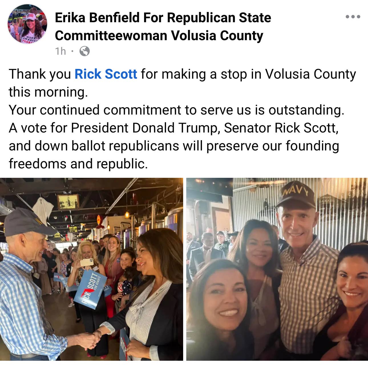 UPDATE: Rick Scott Meets with January 6th Protester Starring in Super ...