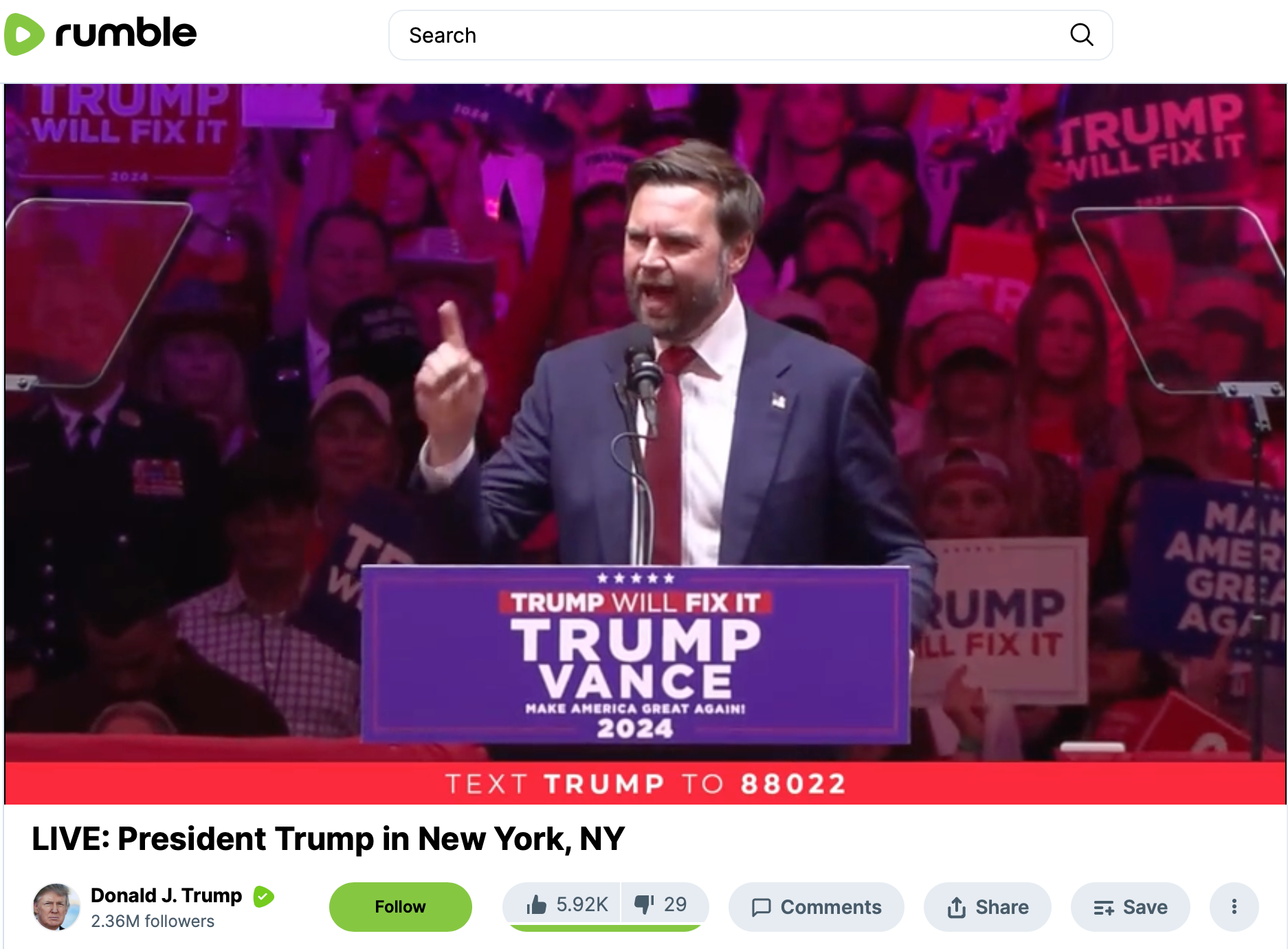 Censorship Alert! Trump Omits Tony Hinchcliffe From YouTube and Rumble ...