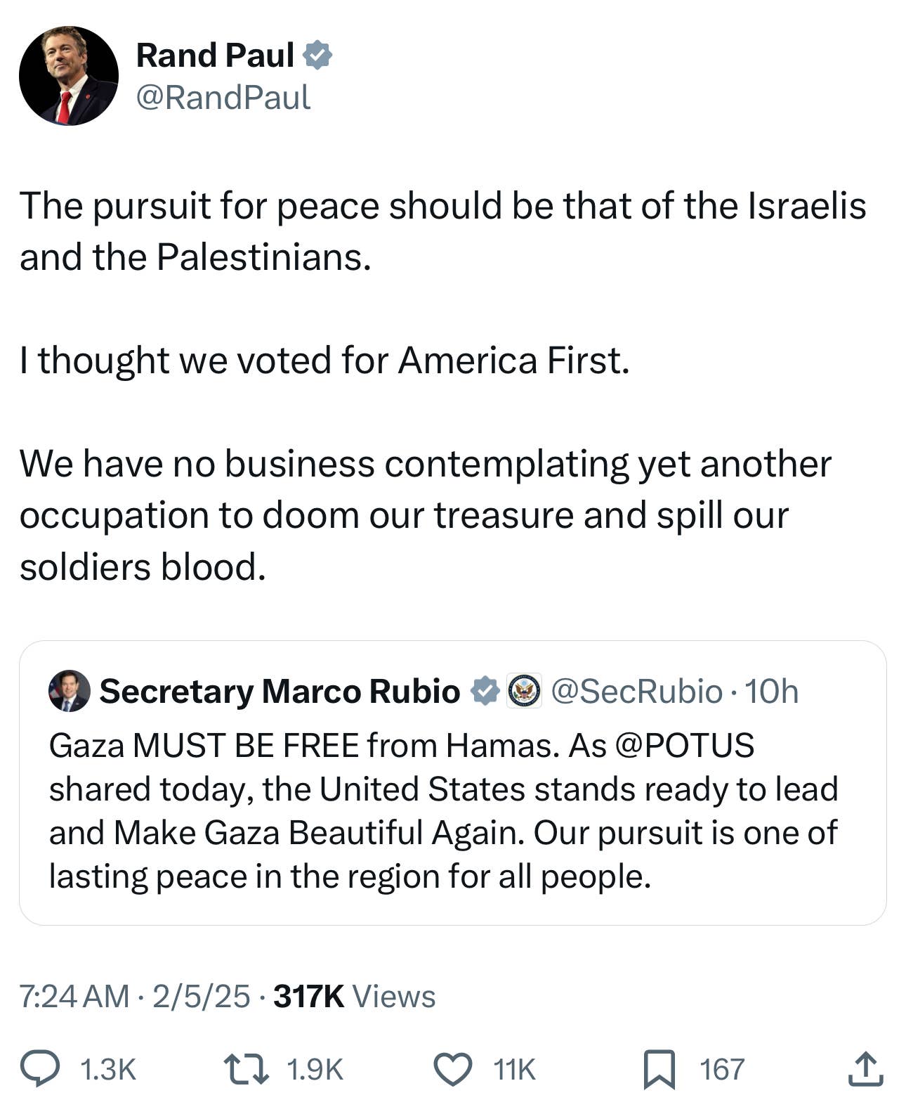 “We Have No Business”- Republican Senator Blasts Trump’s Gaza ...