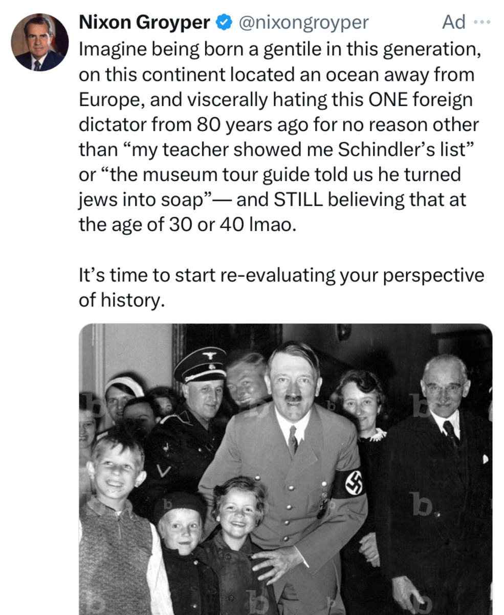 Pro-Hitler Ad Runs on Elon Musk’s X Amid His Growing Ties to Trump ...