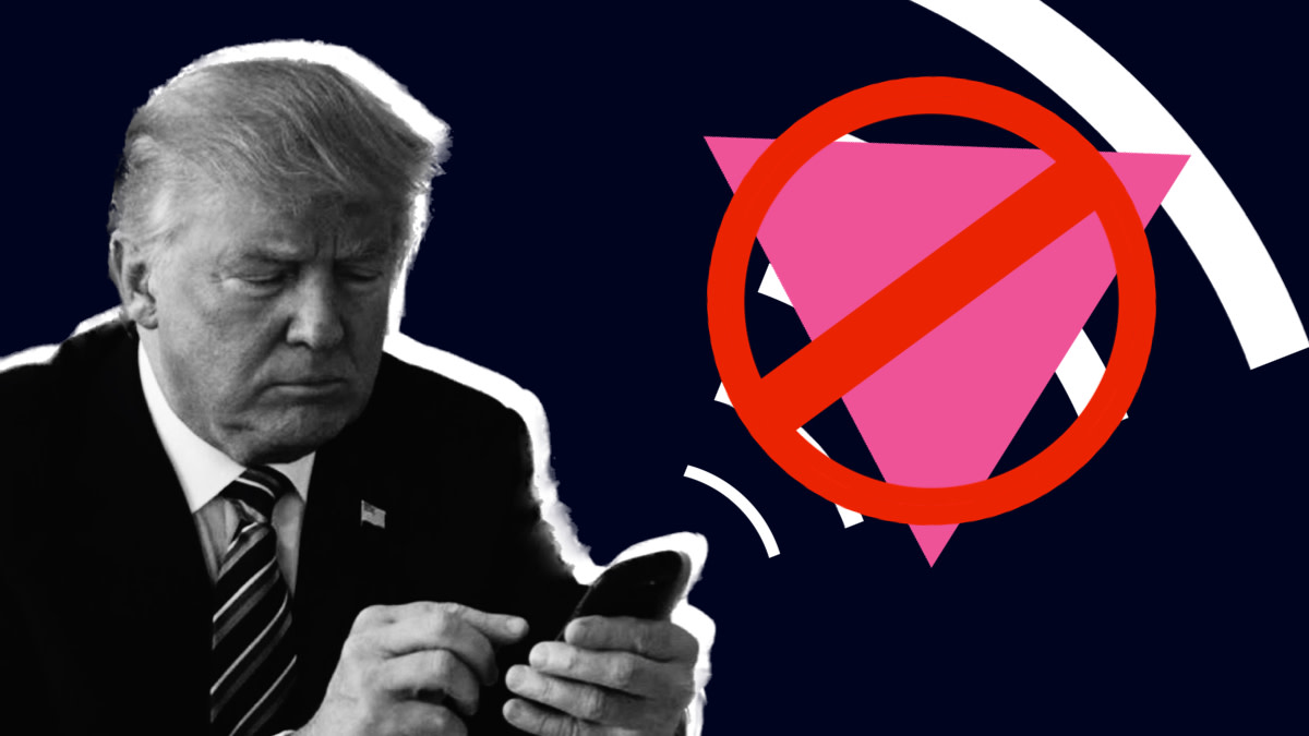 Trump Amplifies “No LGBTQ” Symbol Using Nazi-Era Imagery in Military Ad ...