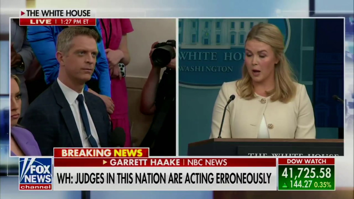 Leavitt claimed that Judge Boasberg is a Democrat activist appointed by ...