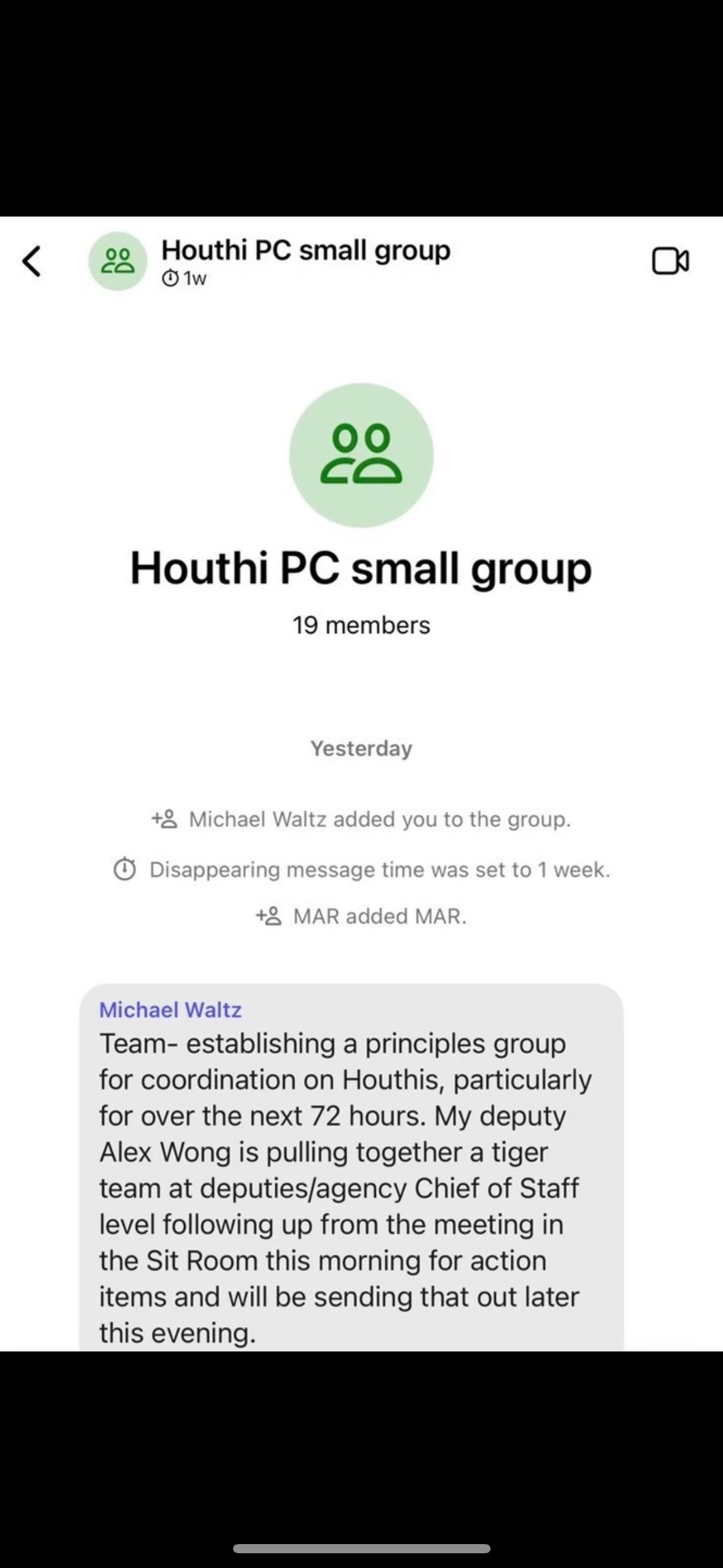 Read Here: The Atlantic Releases Full Leaked Signal Message Thread ...