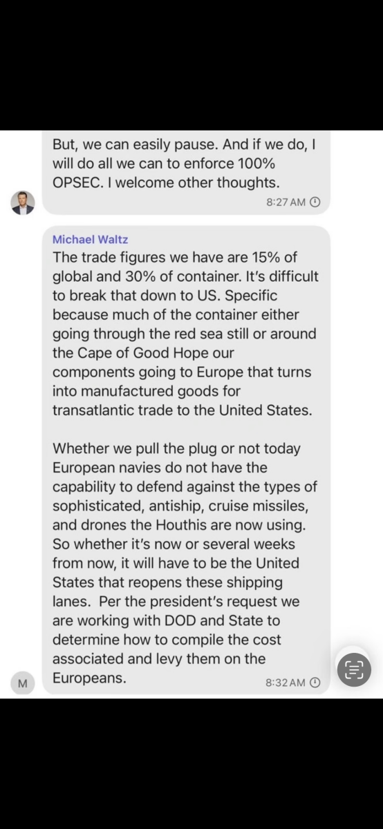 Read Here: The Atlantic Releases Full Leaked Signal Message Thread ...