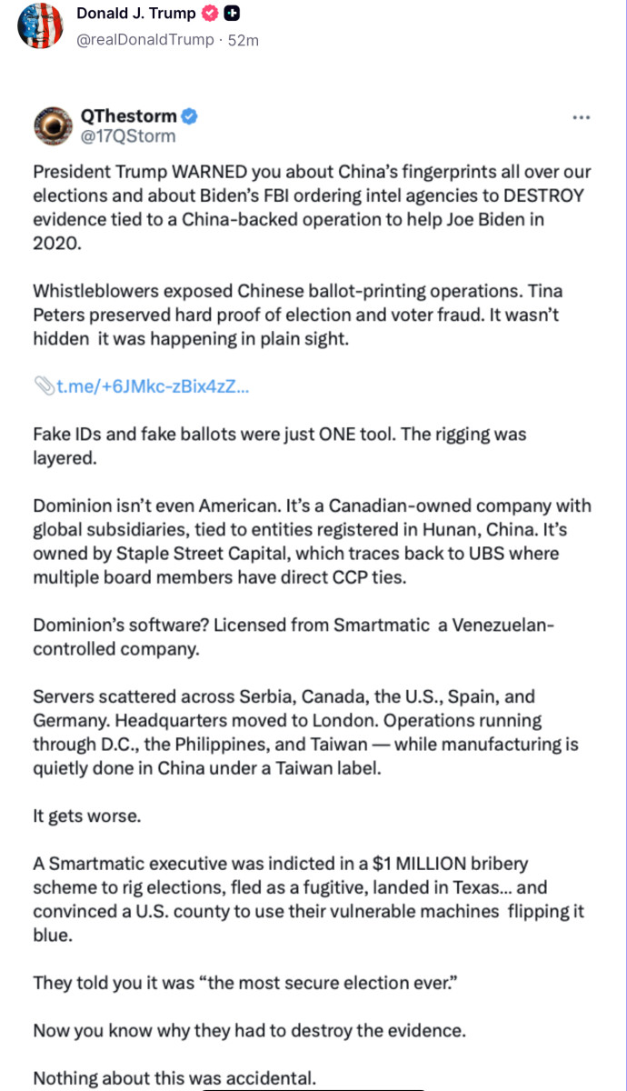 Trump Shares More QAnon Posts - MeidasTouch News