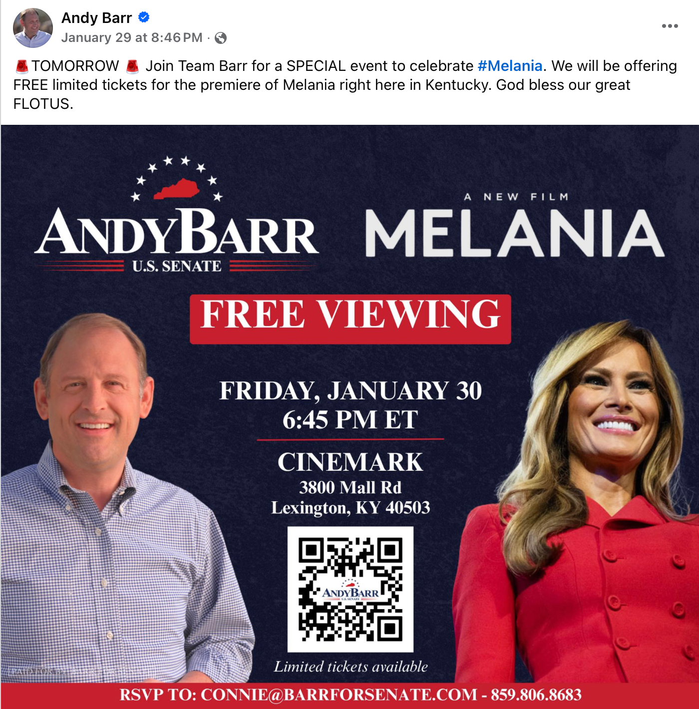 GOP Candidate Hoping for Trump’s Endorsement Gave Away Free Melania ...