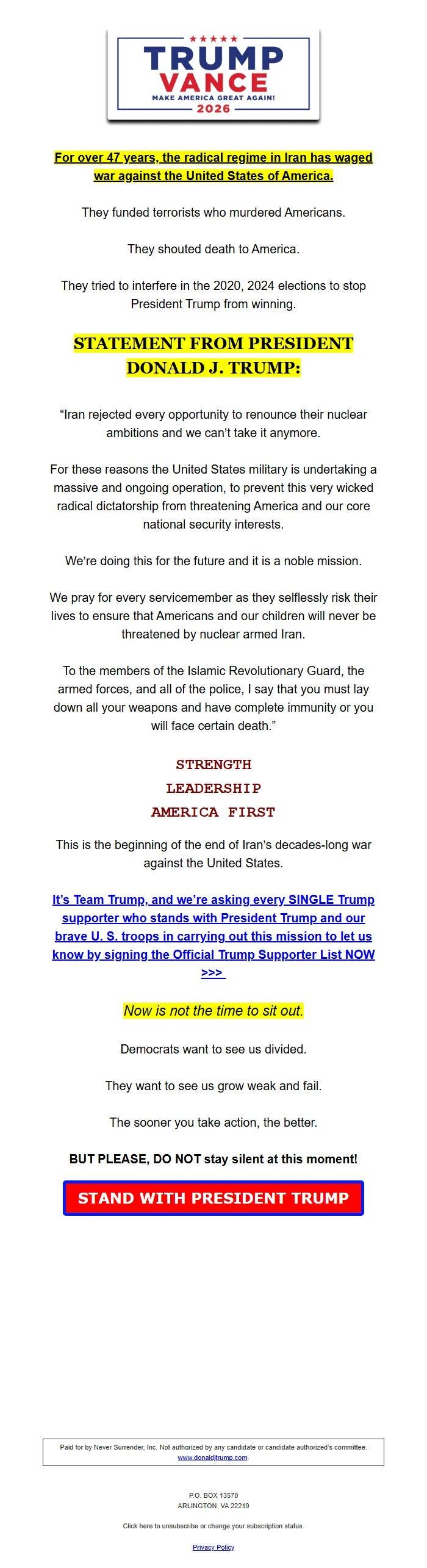 Trump Raises Money Off U.S. Troops Day After Dignified Transfer ...